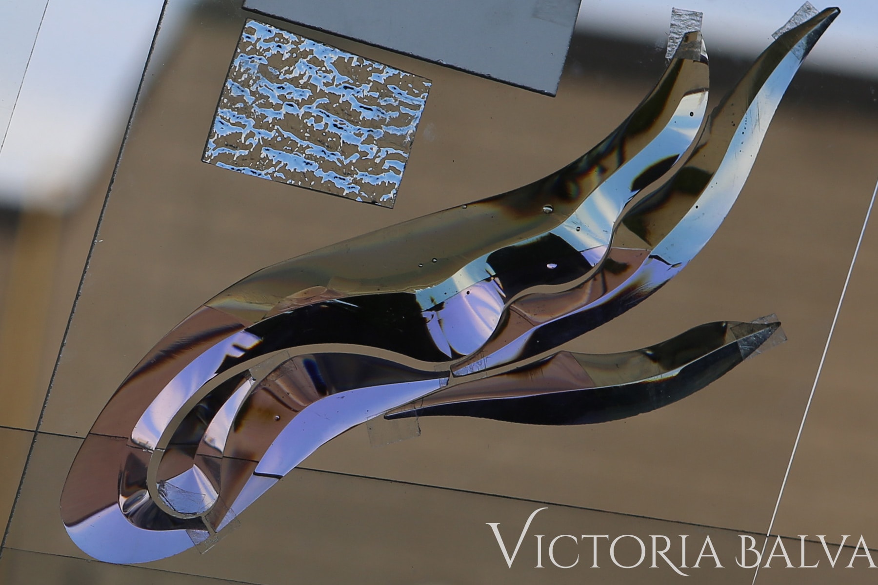 Laminated: dichroic hand beveled art glass, kiln-formed glass samples ...