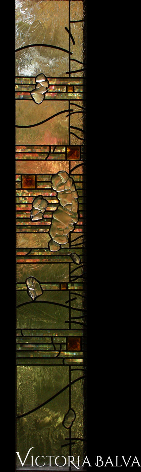 2 abstract modern stained glass windows Aigul – Victoria Balva