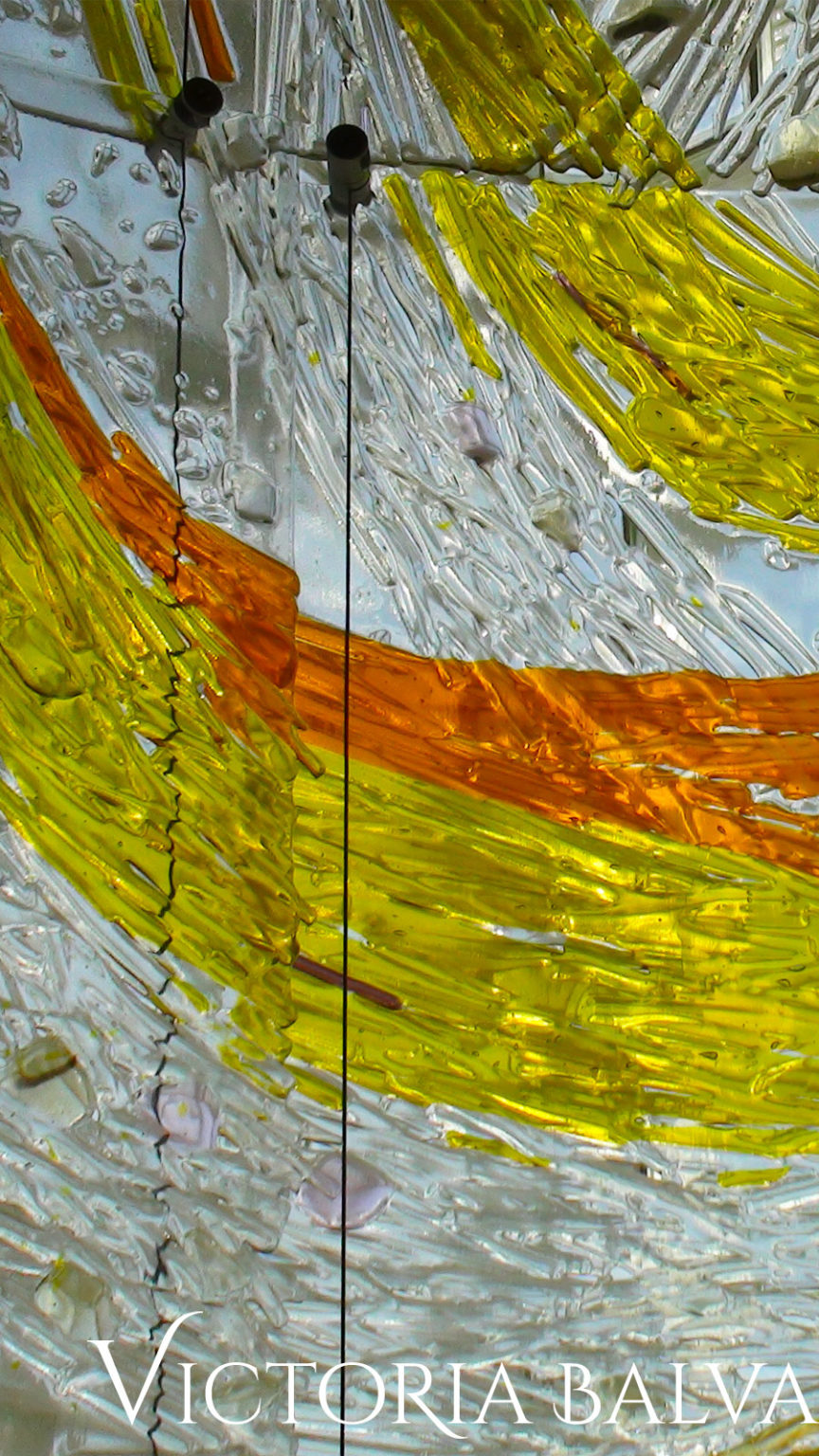 Incredible kiln-cast art glass mural Resurrection – Victoria Balva
