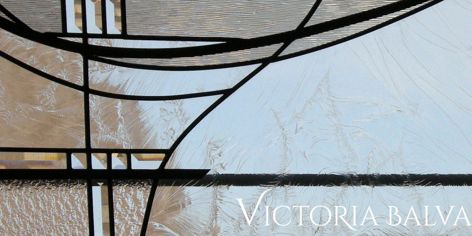 2 Modern art abstract leaded glass windows, Geometric Art of Random ...