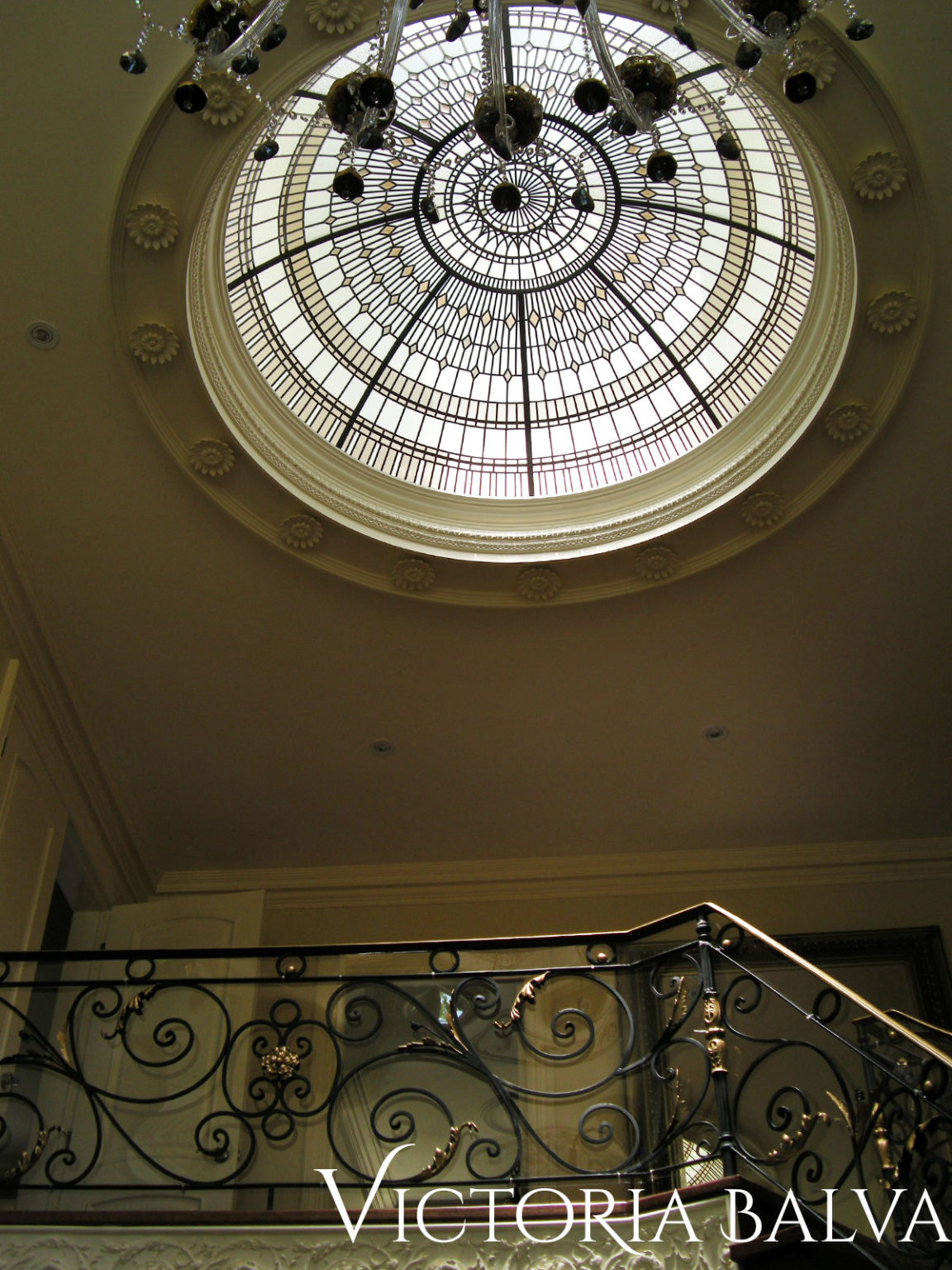 Residential Stained Glass Dome Skylight Ceiling Summerhill | Victoria Balva