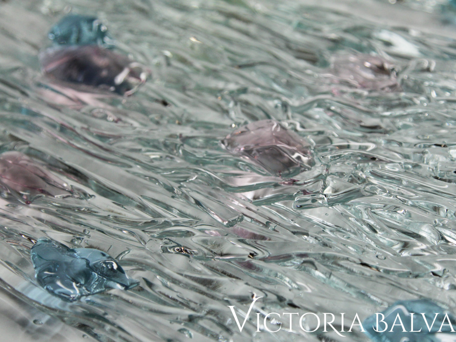 Kiln-cast: Textured Clear Fused Glass | Victoria Balva