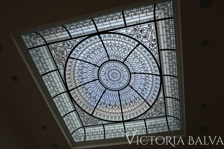 Gorgeous stained and leaded glass dome roof skylight Wayzata – Victoria ...