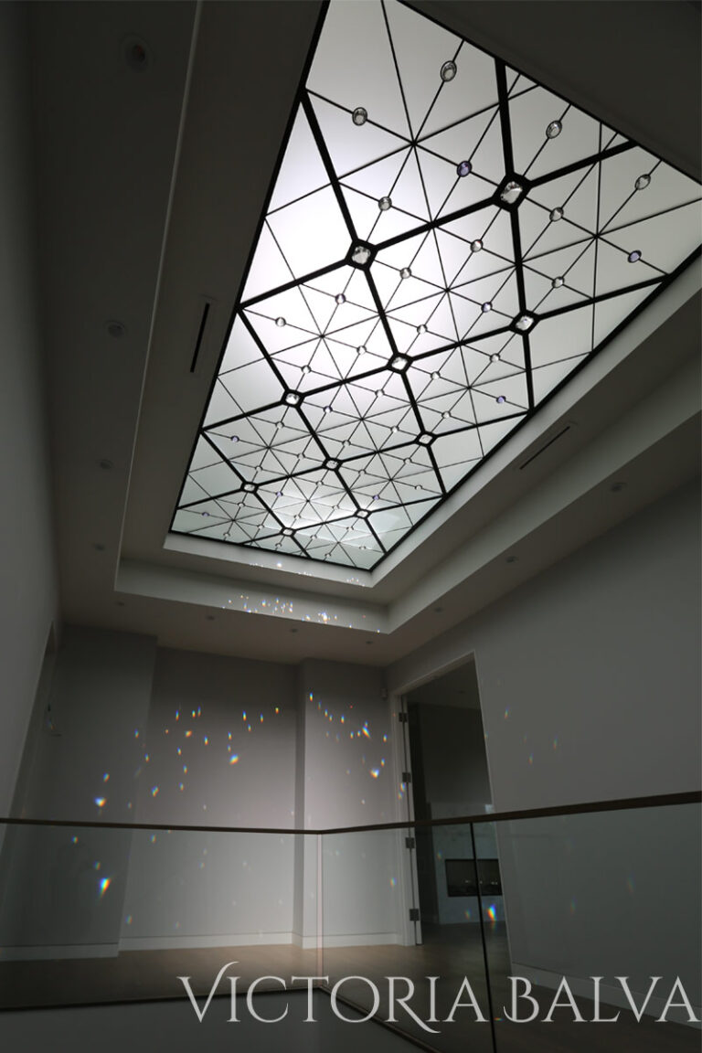 Contemporary Stained And Leaded Glass Skylight Caprice | Victoria Balva