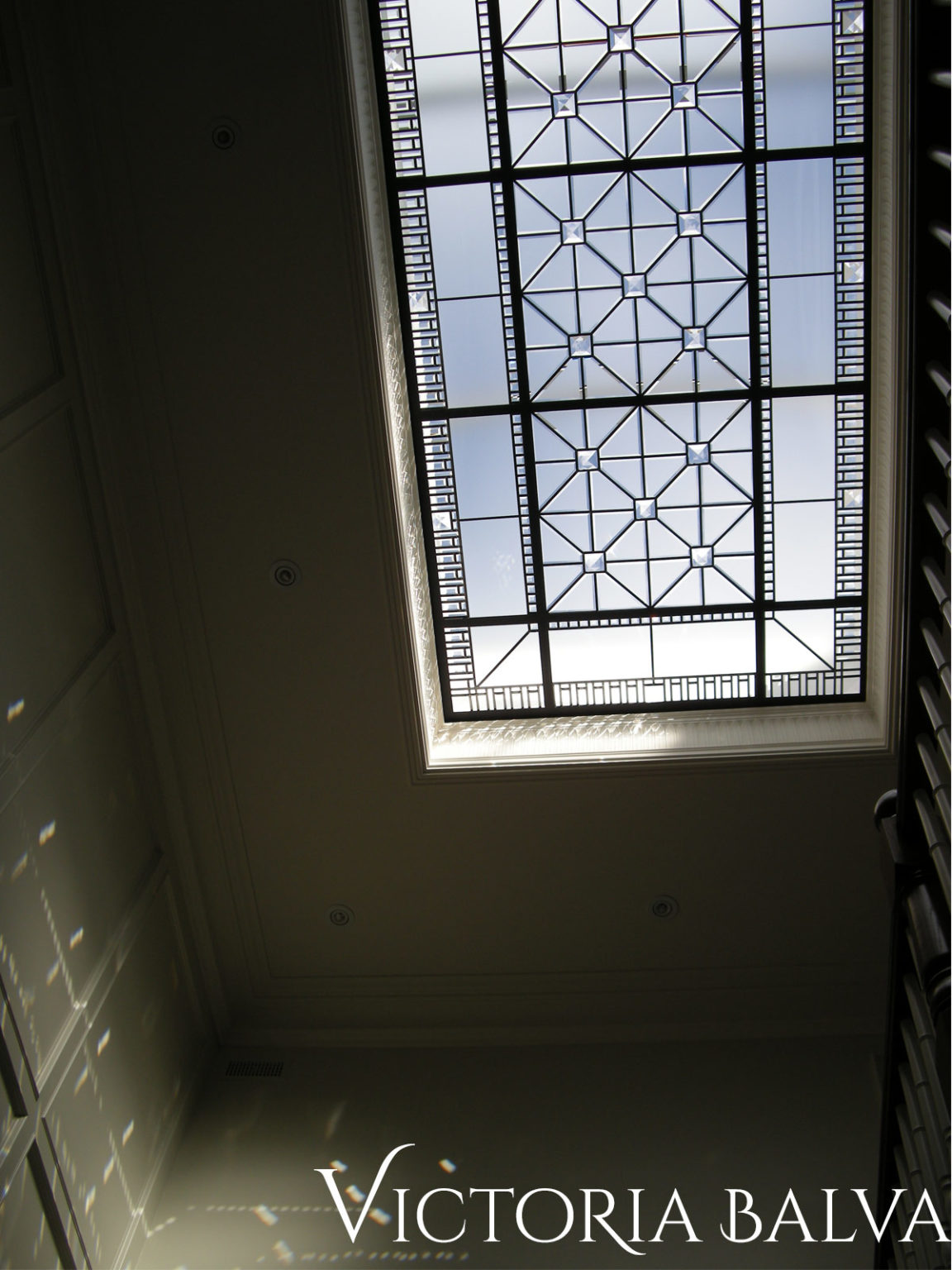 Large leaded glass skylight ceiling Poplar Plains – Victoria Balva