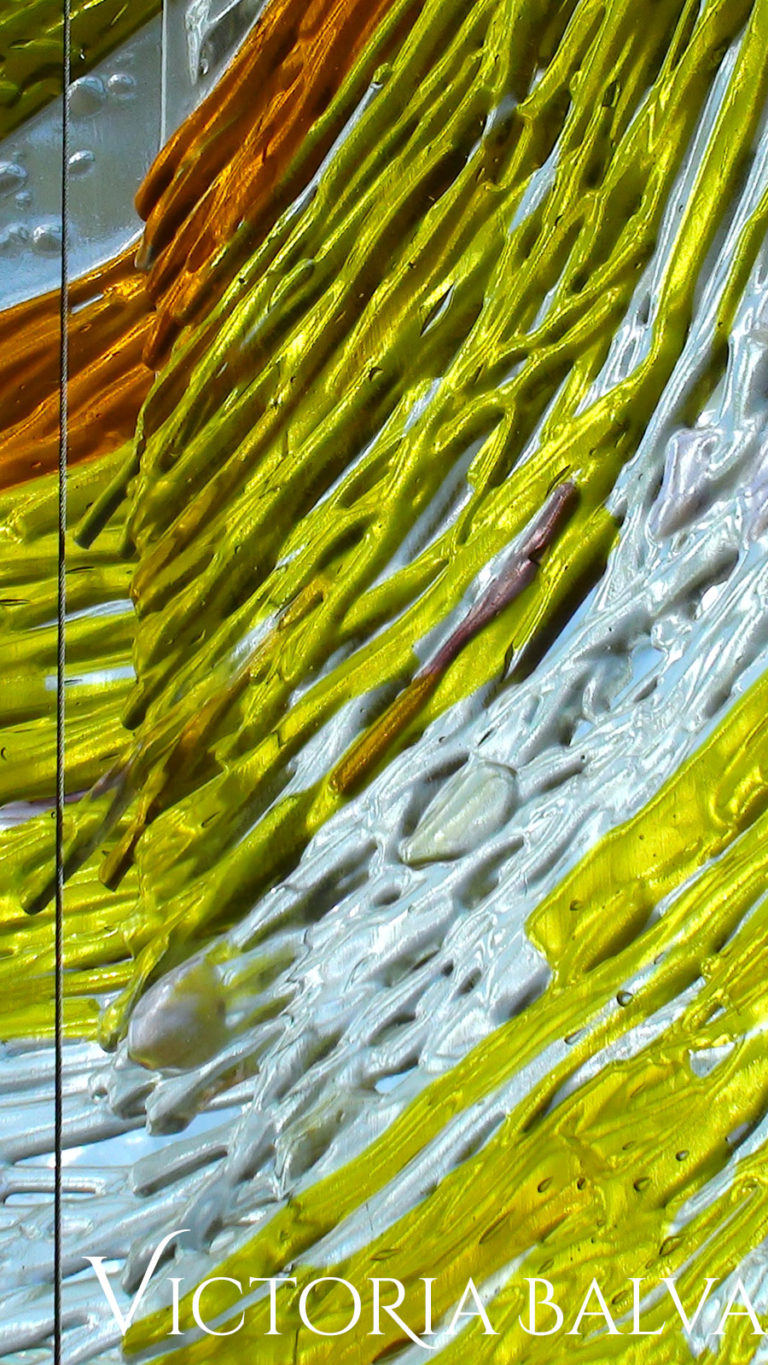 Incredible kiln-cast art glass mural Resurrection – Victoria Balva